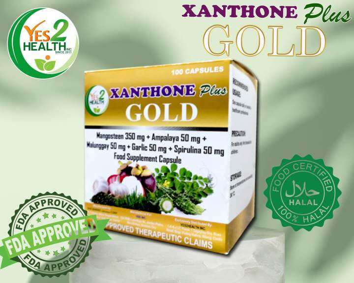 XANTHONE PLUS GOLD Food Supplement Capsule (1 Box: 100 Capsules) | Lazada PH