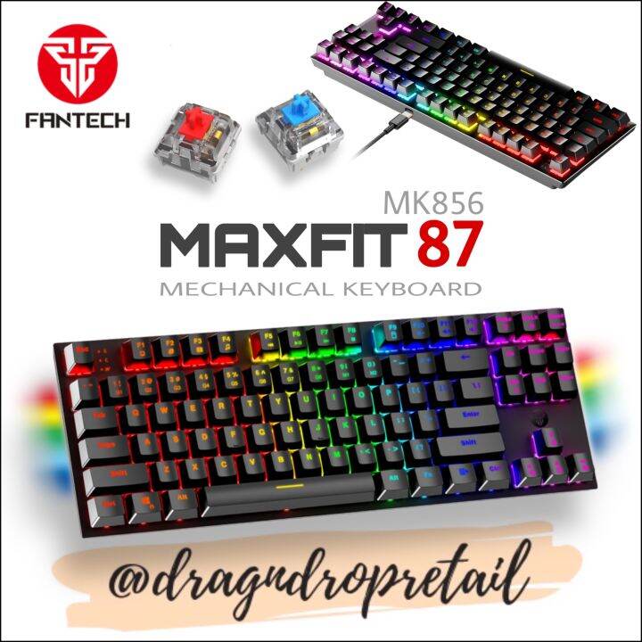 FANTECH MAXFIT 87 MK856 TKL RGB Mechanical Gaming Keyboard | Lazada PH