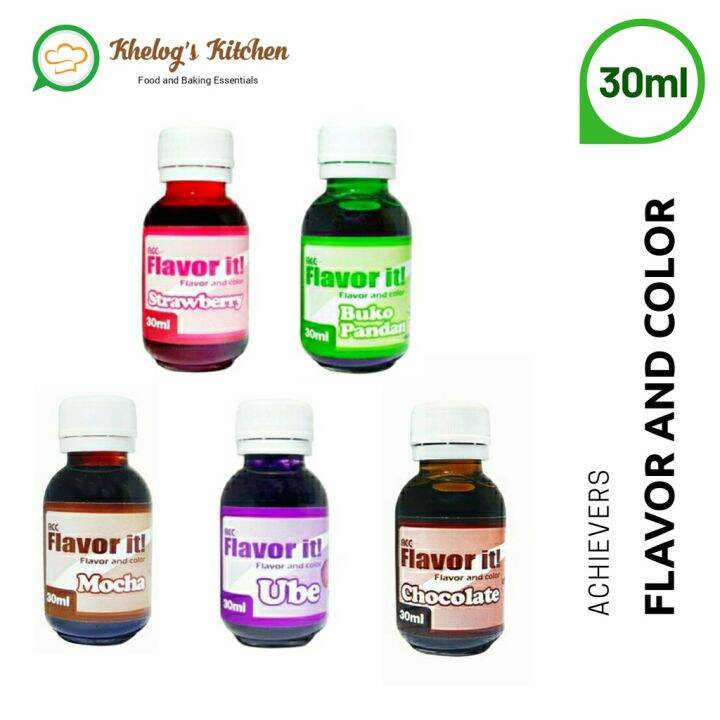 Buko Pandan Ube Strawberry Choco Mocha Food Flavoring 30ml | Lazada PH