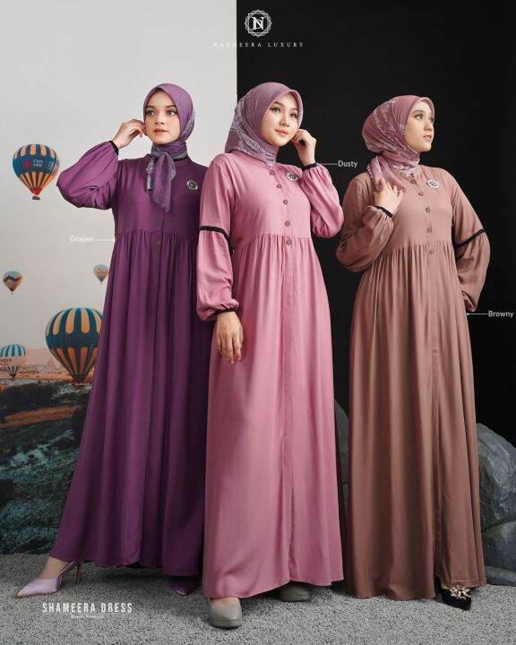 SHAMEERA DRESS TERBARU NADHEERA LUXURY | Lazada Indonesia