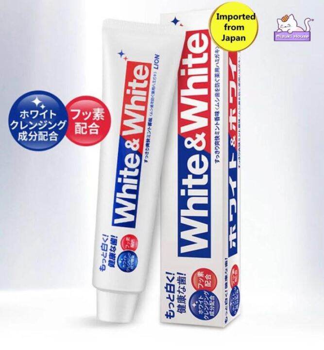 Lion Japan White & White Toothpaste 150g (Fresh Mint) | Lazada Singapore