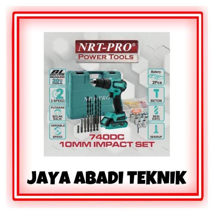 NRT PRO 740 DC Cordless Impact Drill 10MM Brushless Motor | Lazada ...