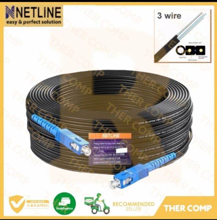 Kabel Fiber Optik 120 Meter Ftth Drop Cable Sc Sc Precon Cable Optic ...