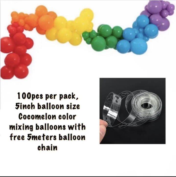 100pcs Cocomelon Color Mixing Birthday Party Balloons | Lazada PH