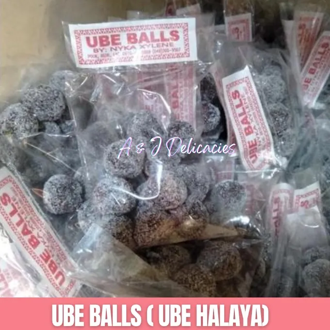 [FOOD] PACK OF 3: Ube balls (Ube Halaya ) 12pcs Per Pack By Nagcarlan ...