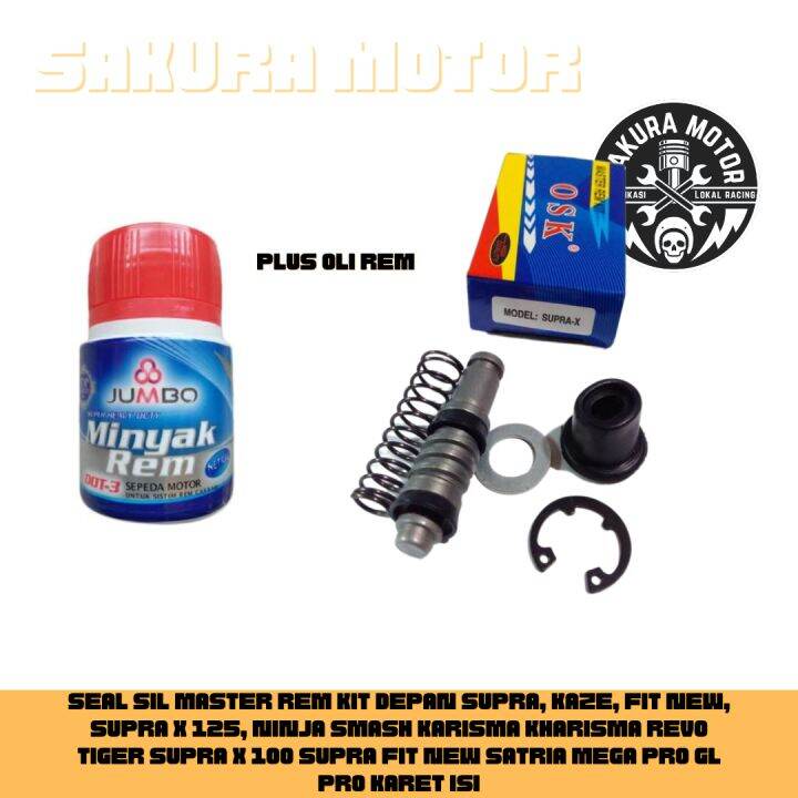 SEAL SIL MASTER REM KIT DEPAN SUPRA, KAZE, FIT NEW, SUPRA X 125, NINJA ...