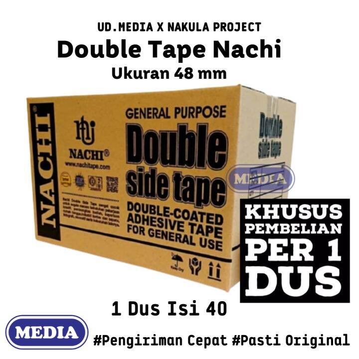 [1 Dus] Double Tape Nachi Ukuran 48 mm | Lazada Indonesia