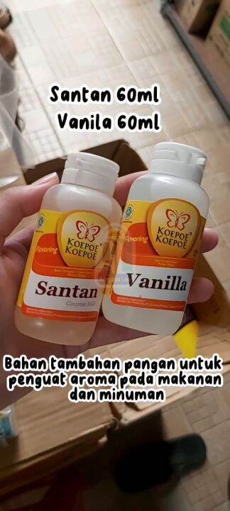 Koepoe Perisa Perasa Pasta Vanilla Vanili Santan Flavoring Koepoe 60ml ...