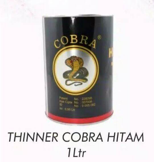 THINER COBRA HITAM 1 LITER TINER TINNER TENER | Lazada Indonesia
