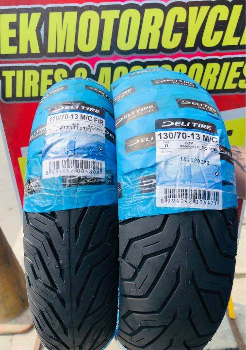 DELI TIRE FOR NMAX 130/70x13 tubeless FREE SEALANT AND PITO | Lazada PH