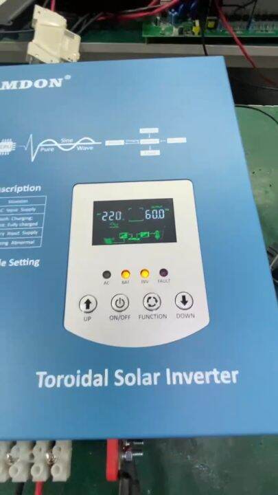 Zamdon Toroidal Hybrid Off-grid Solar Inverter 24V1000W with 40A MPPT ...