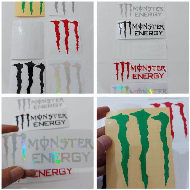 Sticker MONSTER ENERGY Sticker Logo M Cutting | Lazada Indonesia