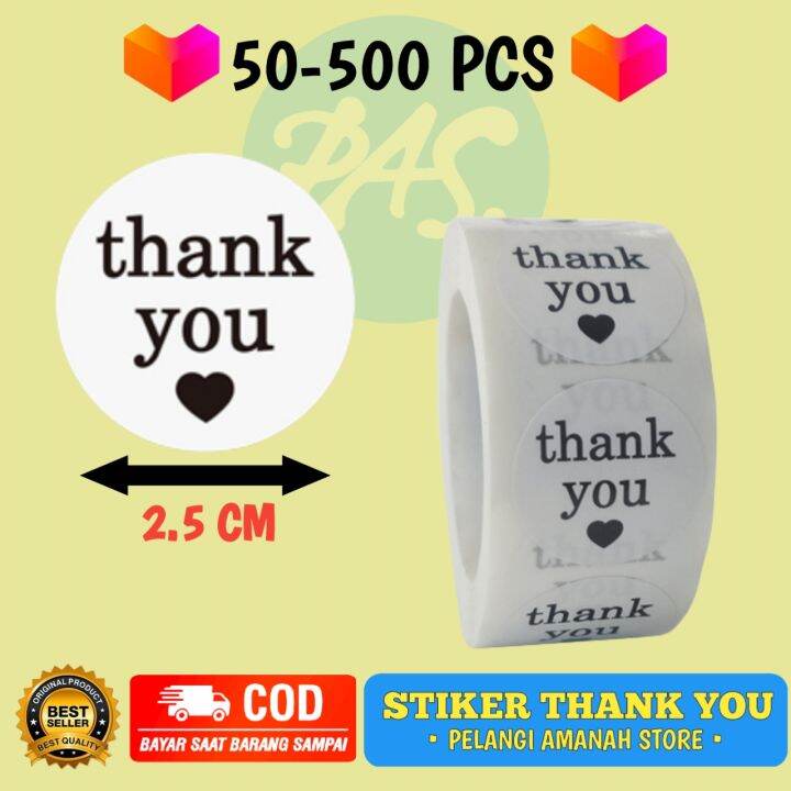 Sticker THANK YOU Simple Black 🖤 And White Background Stiker Ucapan ...