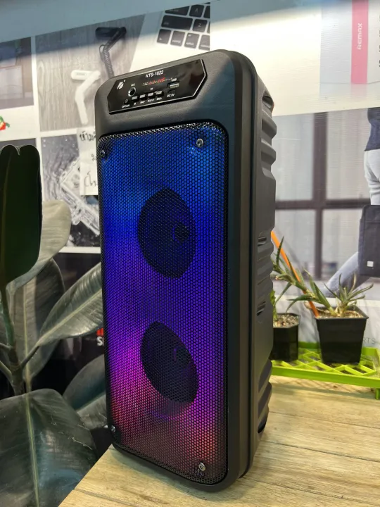 ลำโพงบูลทูธ รุ่น KTS-1622 ดอก4*2นิ้ว ปรับ-ปิดไฟได้ เสียบไมค์ได้ ถ่ายจาก ...