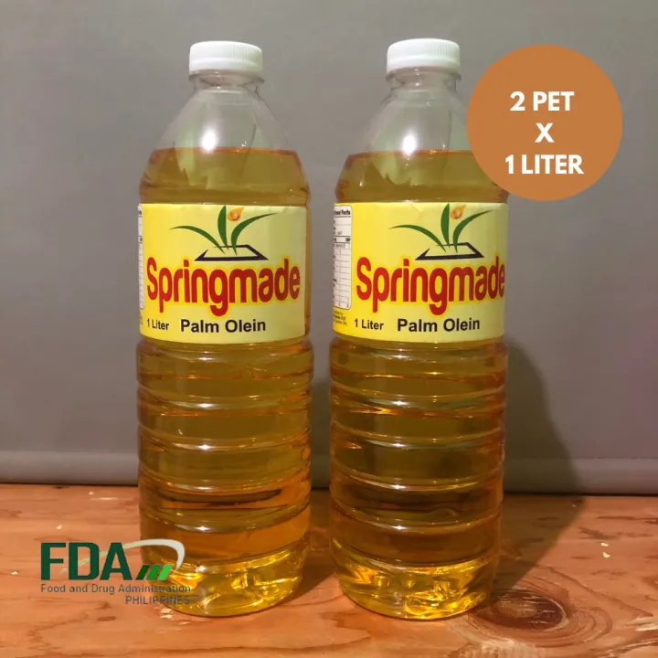 Springmade Palm Olein Cooking Oil, 2 x 1L, Exp 9/30/2024 | Lazada PH