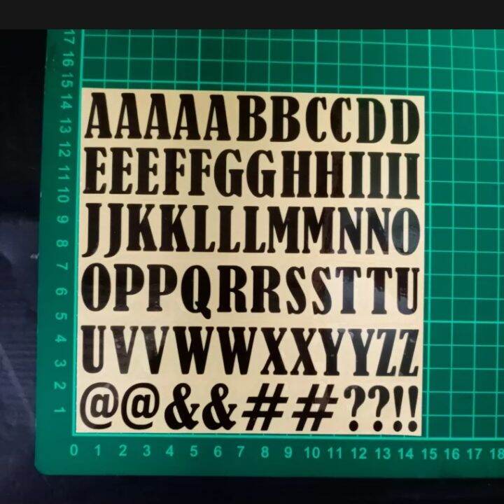 Sticker Cutting Huruf A Sampai Z - Sticker Huruf Bahan Reflektif ...