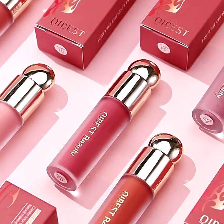 Qibest 3-in-1makeup Liquid Blush Hydrating Gloss Lip & Cheek & Eye ...