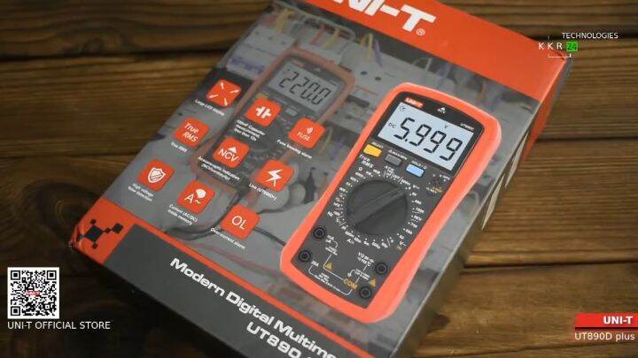 【Philippines Spot】Original UNI T Digital Multimeter UT890C AC DC ...
