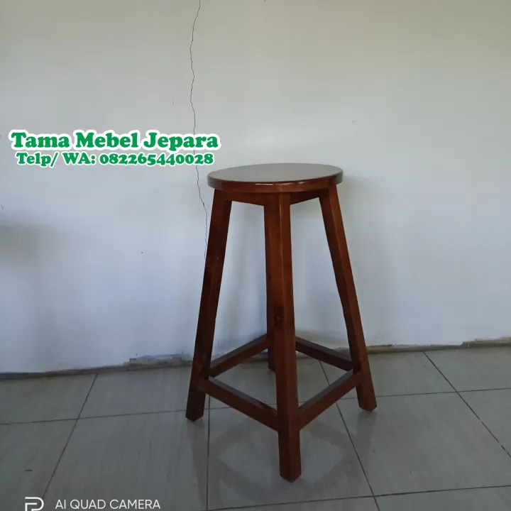 Kursi Cafe Bundar Kursi Bar Minimalis Kursi Kayu Jati Kursi Minimalis ...