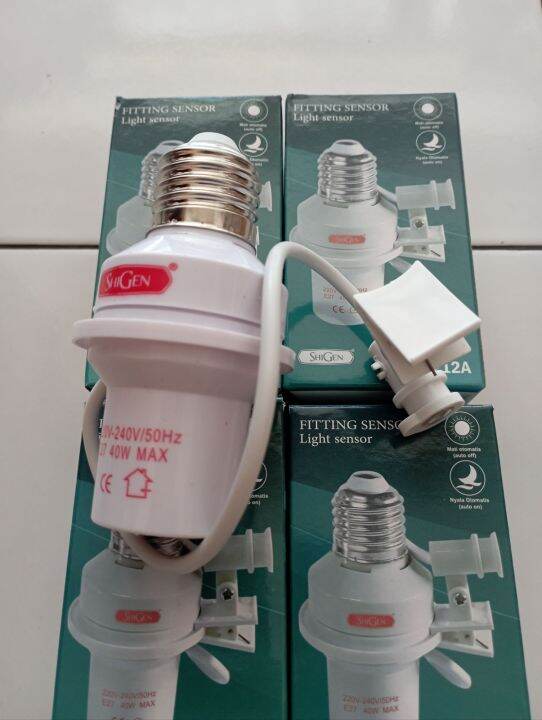 fitting fiting sensor cahaya light sensor lampu rumah | Lazada Indonesia