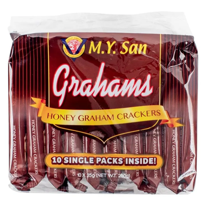 MY San Graham Crackers Honey Singles 25g x 10 | Lazada PH