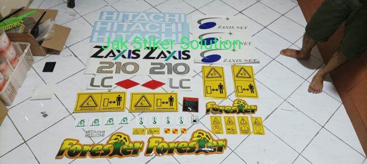 Stiker Hitachi Zaxis 210LC Sticker Alat Berat Excavator | Lazada Indonesia