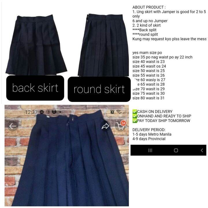 PLAIN Palda for school | Lazada PH