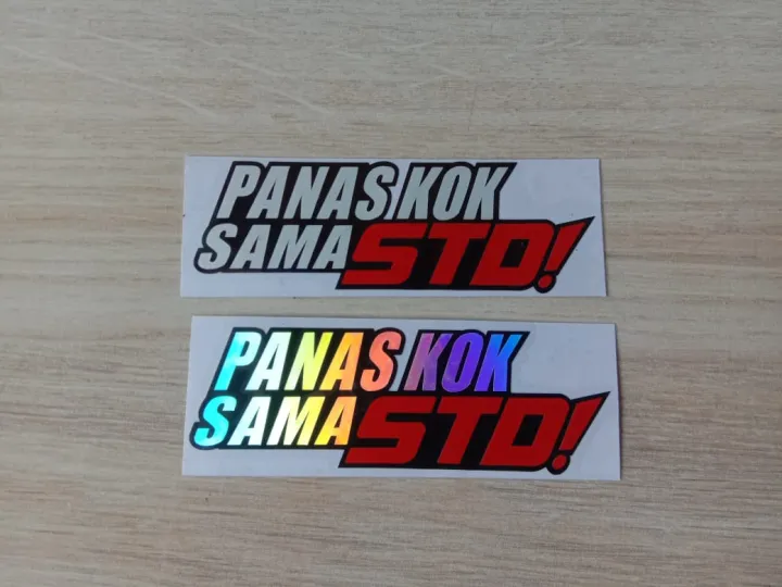 Sticker panas kok sama standar cutting stiker acesoris variasi motor ...