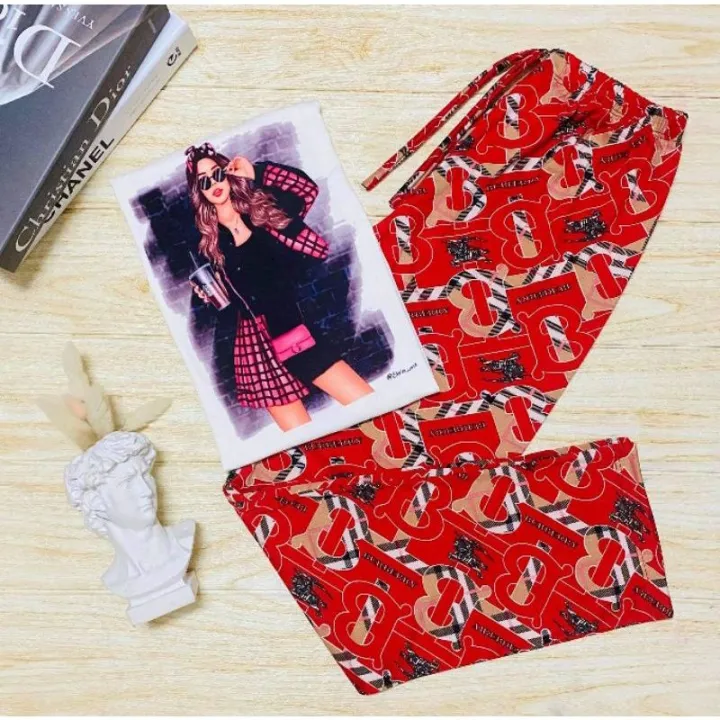 terno pajama (subli prints) fit up to xl size | Lazada PH