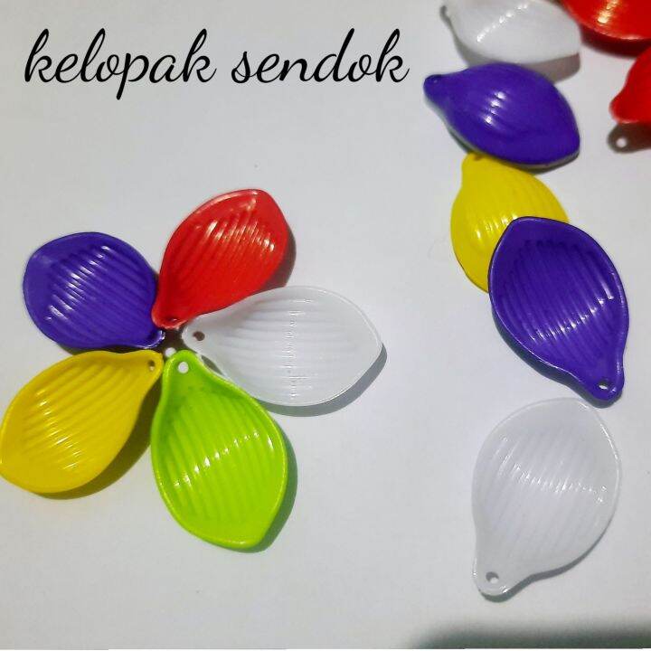 Manik kelopak sendok warna warni manik manik daun manik manik kelopak ...