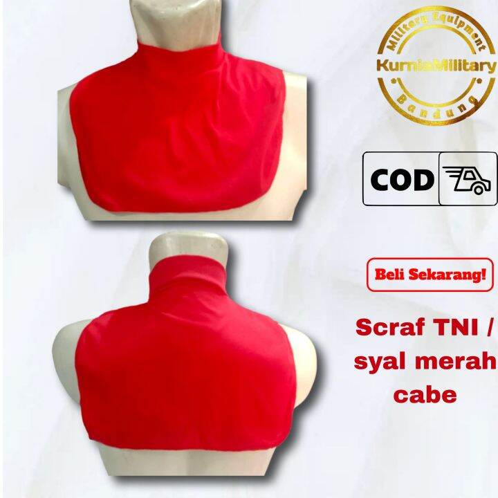 scraf merah TNI | syal merah cabe TNI | Lazada Indonesia