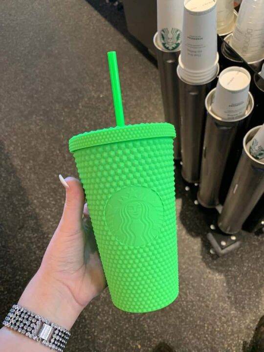Starbucks USA grande neon green | Lazada.co.th