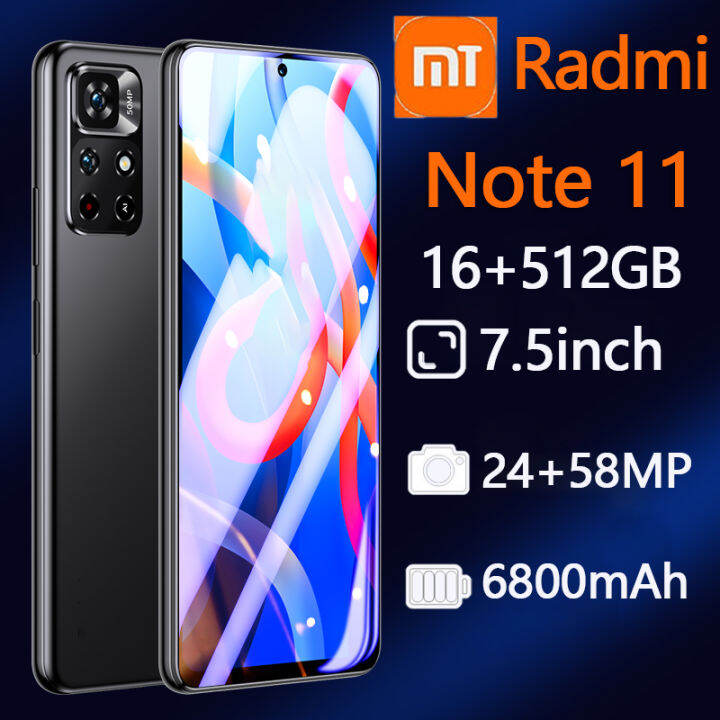 【รับประกัน 1 ปี】ของแท้ 100% Radmi Note11 Pro โทรศัพท์มือถือ 5Gสมาร์ทโฟน เครื่องใหม่ จอ HD 7.5 ...