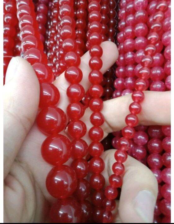 Red Rubylite stone for bracelet and necklace sold per strand | Lazada PH