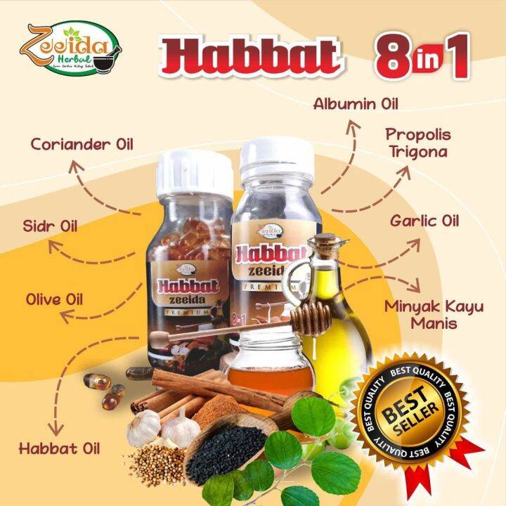 Habbat Zeeida 8in1 100kapsul Rekomendasi untuk meningkatkan daya tahan ...