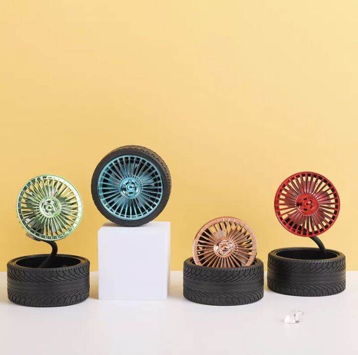 Rechargeable Wheel portable fan desk fan super wind w/box and usb cable ...