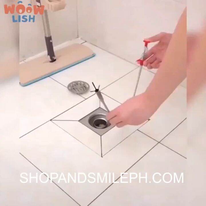 Original 120cm Clog Remover Long Claw Declogger Sink Drains Grabber ...