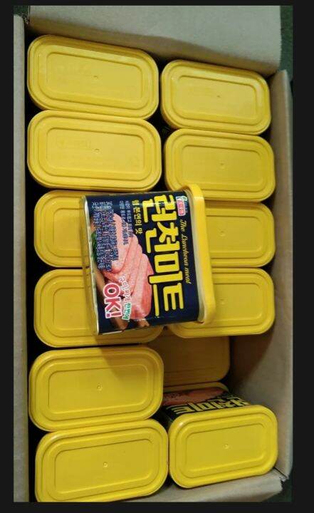 LOTTE PREMIUM LUNCHEON MEAT 340G 1 Box (24 Pieces) Korean Luncheon Meat Korean Product | Lazada PH