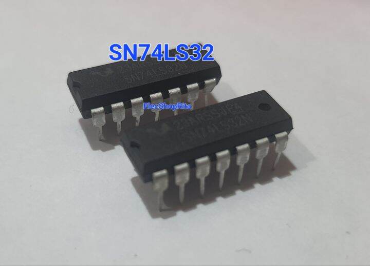 74LS32 ,SN74LS32P , SN74LS32 IC DIP-14 PIN Semiconductor ไอซี 14 ขา สินค้าใหม่ (2ตัว/แพ็ค) พร้อม ...