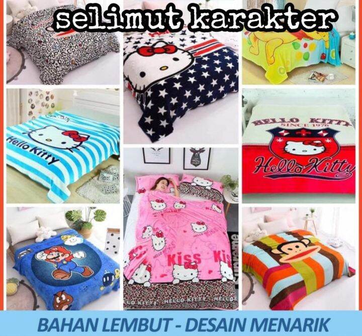 selimut karakter lembut dan teball | Lazada Indonesia
