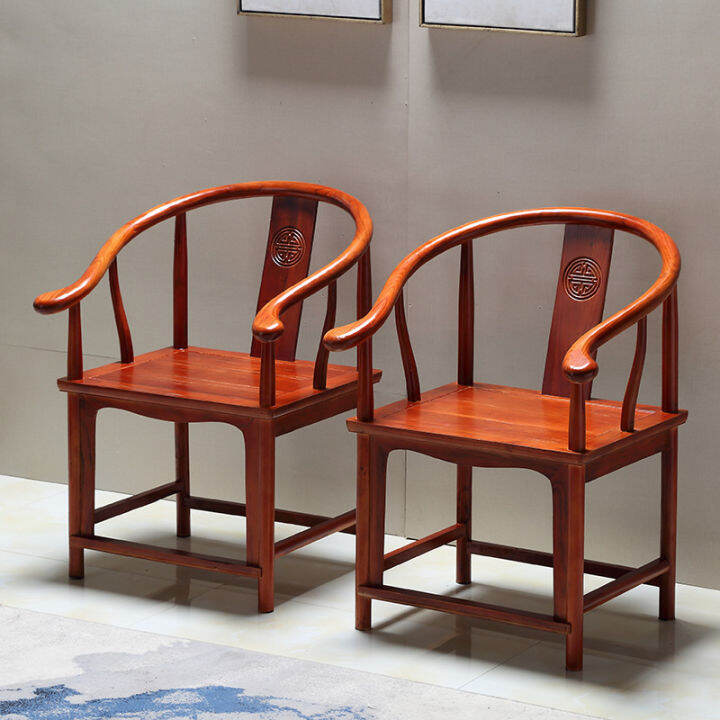 Solid Wood round Chair Tea Chair Chinese Master Chair South Elm ...