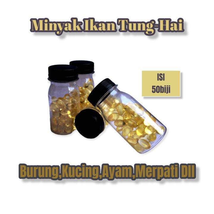 Minyak Ikan Tung-Hai Buat Hewan (50butir) | Lazada Indonesia