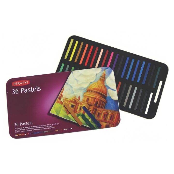 ชุดสีชอล์ก 36 สี Derwent 36 Pastels Block | Lazada.co.th