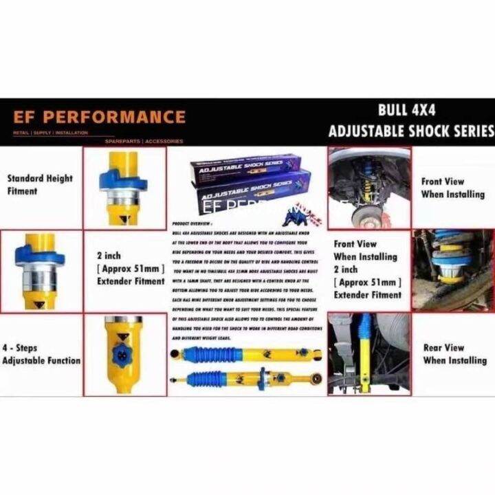 Bull profender 4X4 HILUX VIGO REVO TRITON RANGER T6 T7 ADJUSTABLE ...
