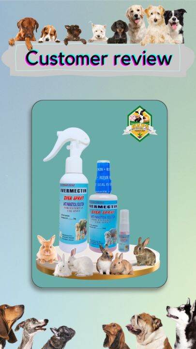 Iver Spray galis treatment for dogs rabbit mange 60ml 150ml 100ml ...
