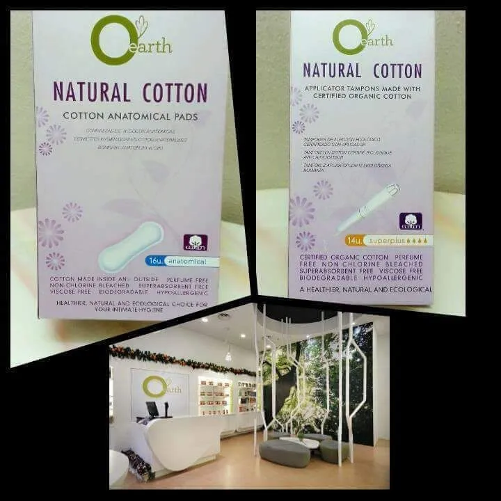 Natural Cotton pad pads Oearth ob TAMPONS tampon overnight maxi wing ...