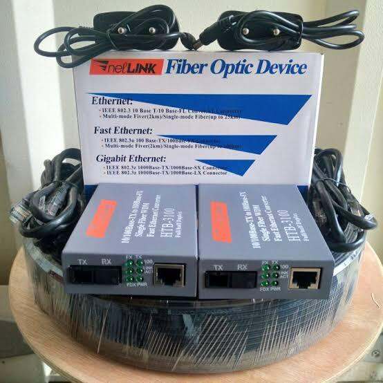 paket htb fiber optik 100 meter | Lazada Indonesia