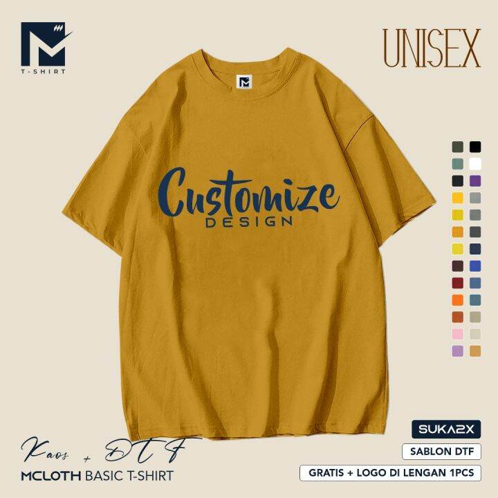 KAOS SABLON CUSTOM SATUAN NAMA / KAOS CUSTOM KATA-KATA/KAOS SABLON ...