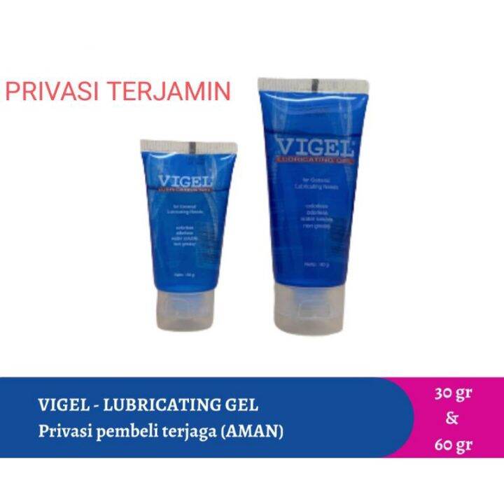 Vigel Lubricant Gel 30 gr / 60 gr - Pelumas Miss V, Pelumas Kondom ...