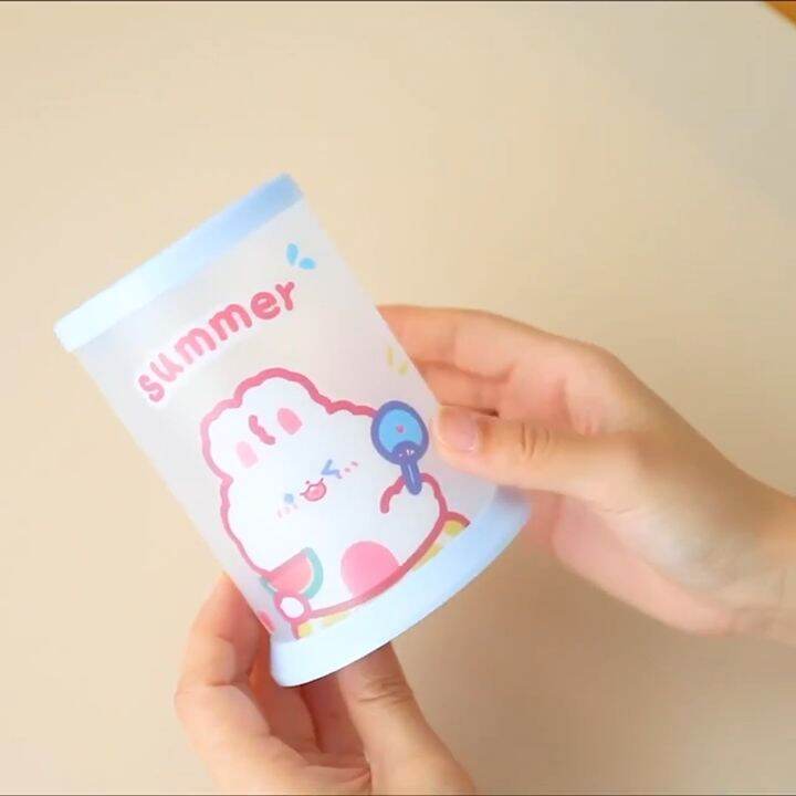 Cute Cartoon Round Folding Pen Holder Pen Container Desk Organizer ...